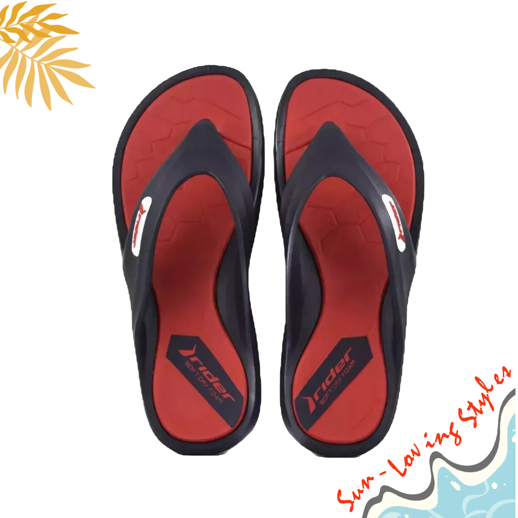 Rider Cape Xiv Ad Blue Red Men's Slippers | Lazada PH