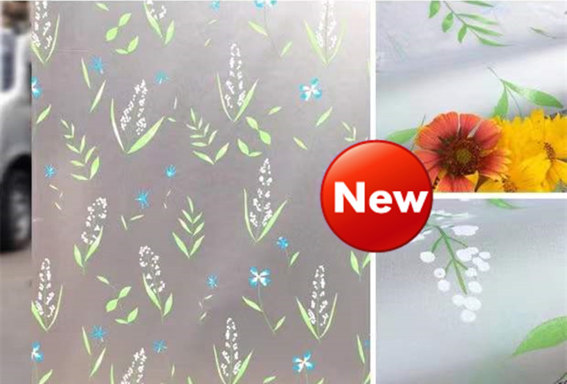 Self-adhesive 5M*45CM frosted window glass sticker for bathroom and ...