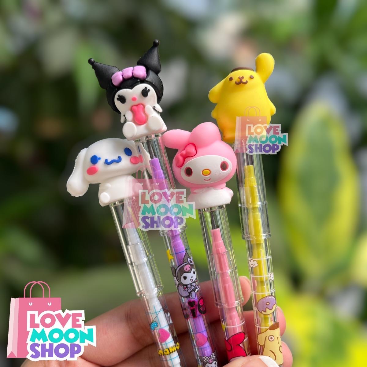 Sanrio Topper Magic Pencil Set (4 pieces/set) Kuromi Cinnamoroll ...