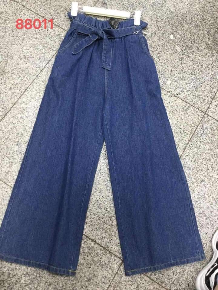 Denim Wide Leg Full Garterize New Arrival High Quality Pants for Women ...