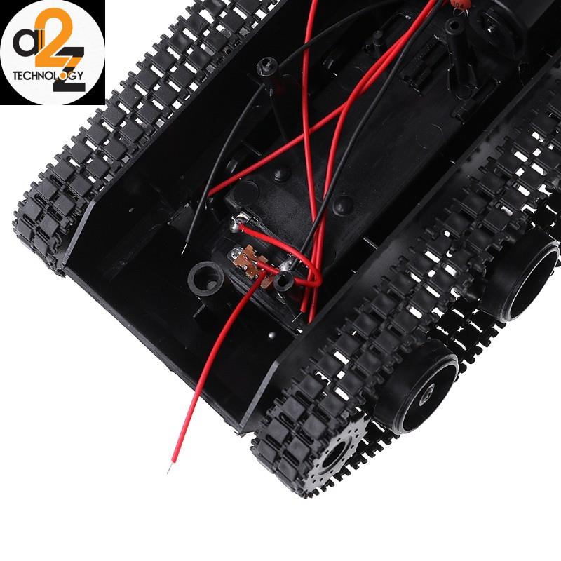 Rc Tank Smart Robot Tank Car Chassis Kit Rubber Track Crawler For ...