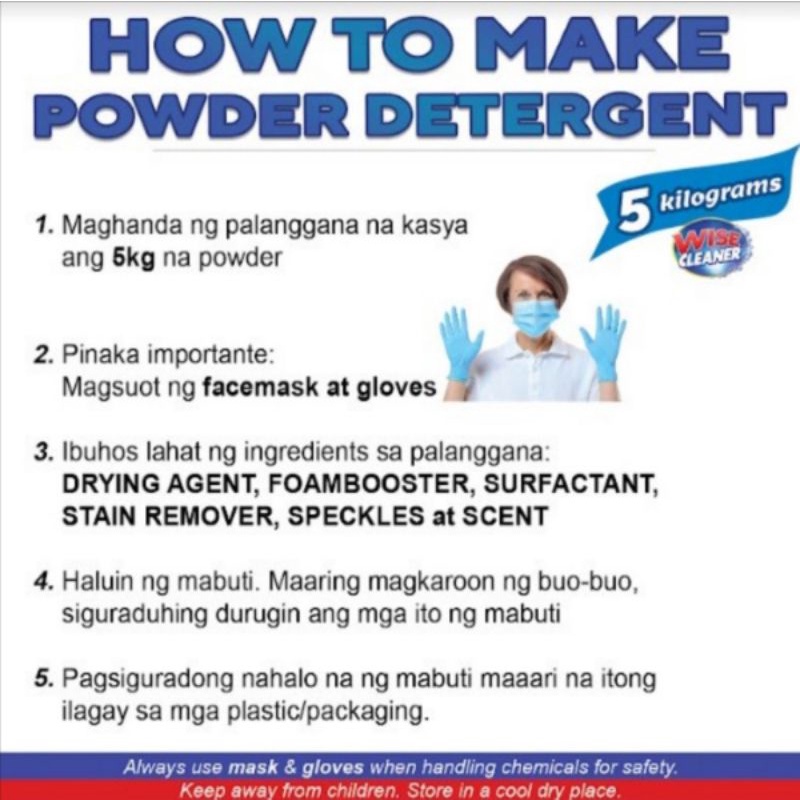 Espesyal na alok PREMIUM POWDER DETERGENT KIT WISE CLEANER | Lazada PH