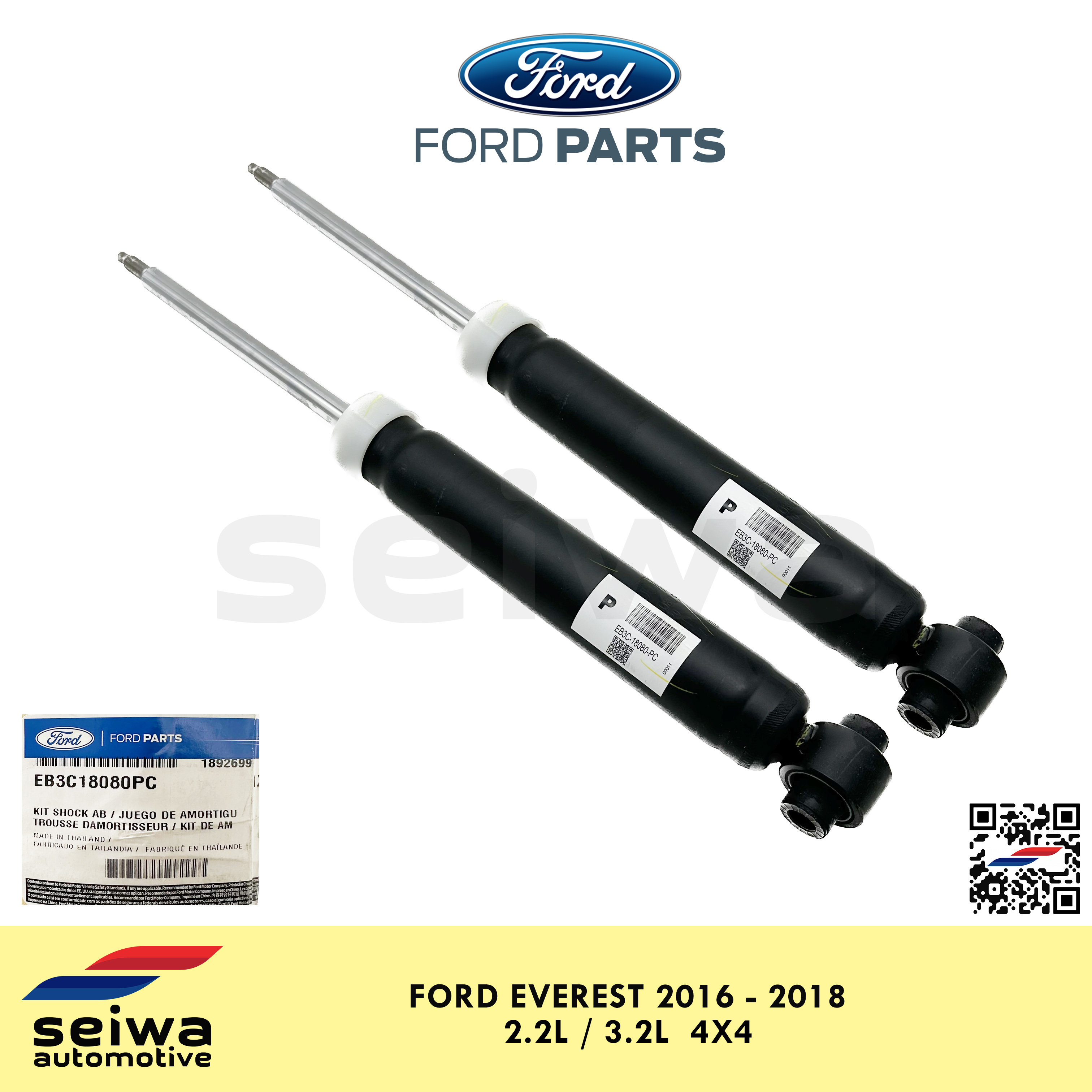 [2016 - 2018 4X4] Ford Everest Shock Absorber Rear SET (2 PIECES ...