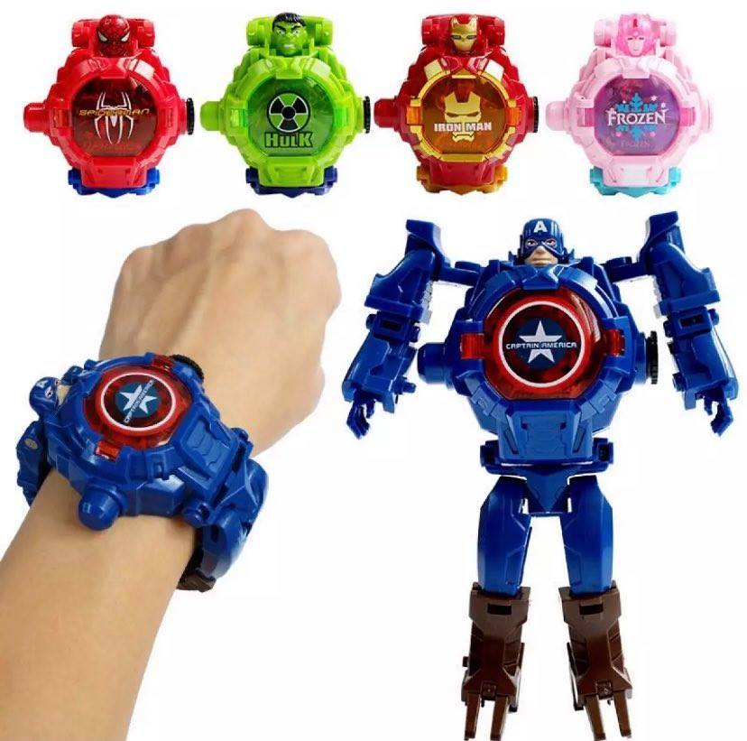 Avengers Transforming Robot Watch Toys | Lazada PH
