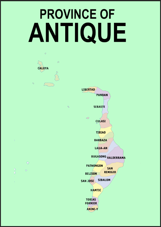 Antique Province Map A4 Laminated Chart | Lazada PH
