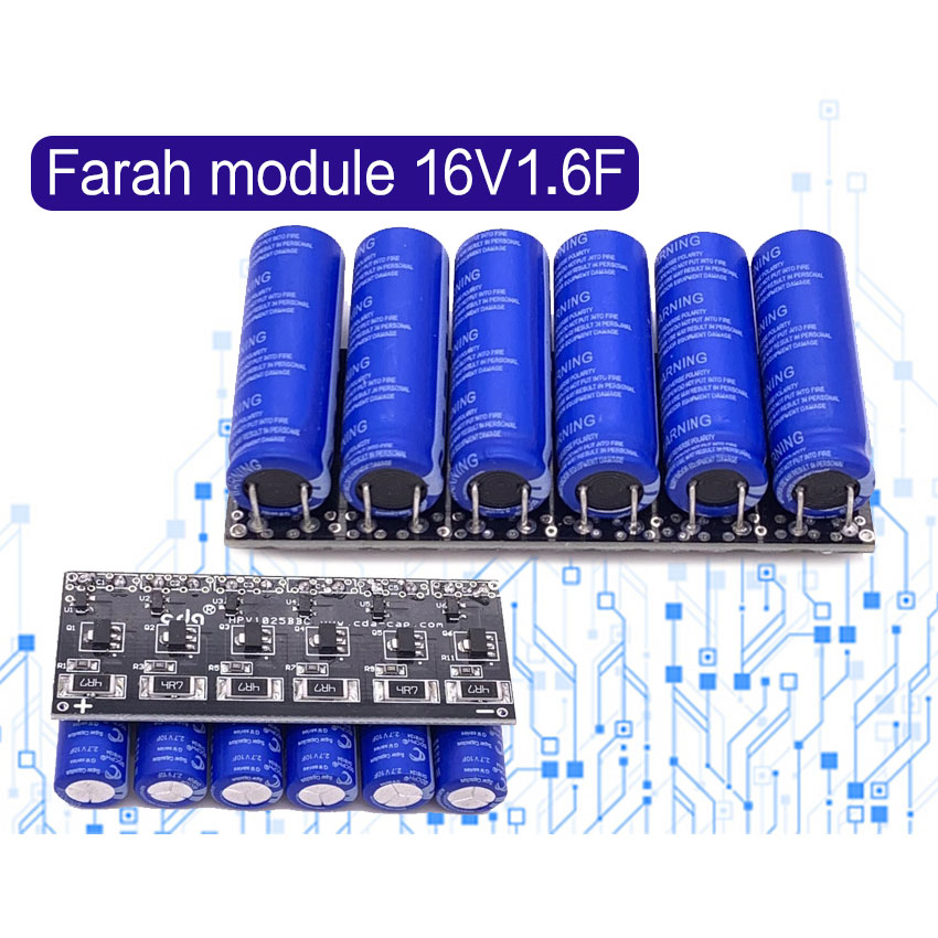 1set 16V 16.6F Super Capacitor High Current Farad Capacitor Module 2.7V ...