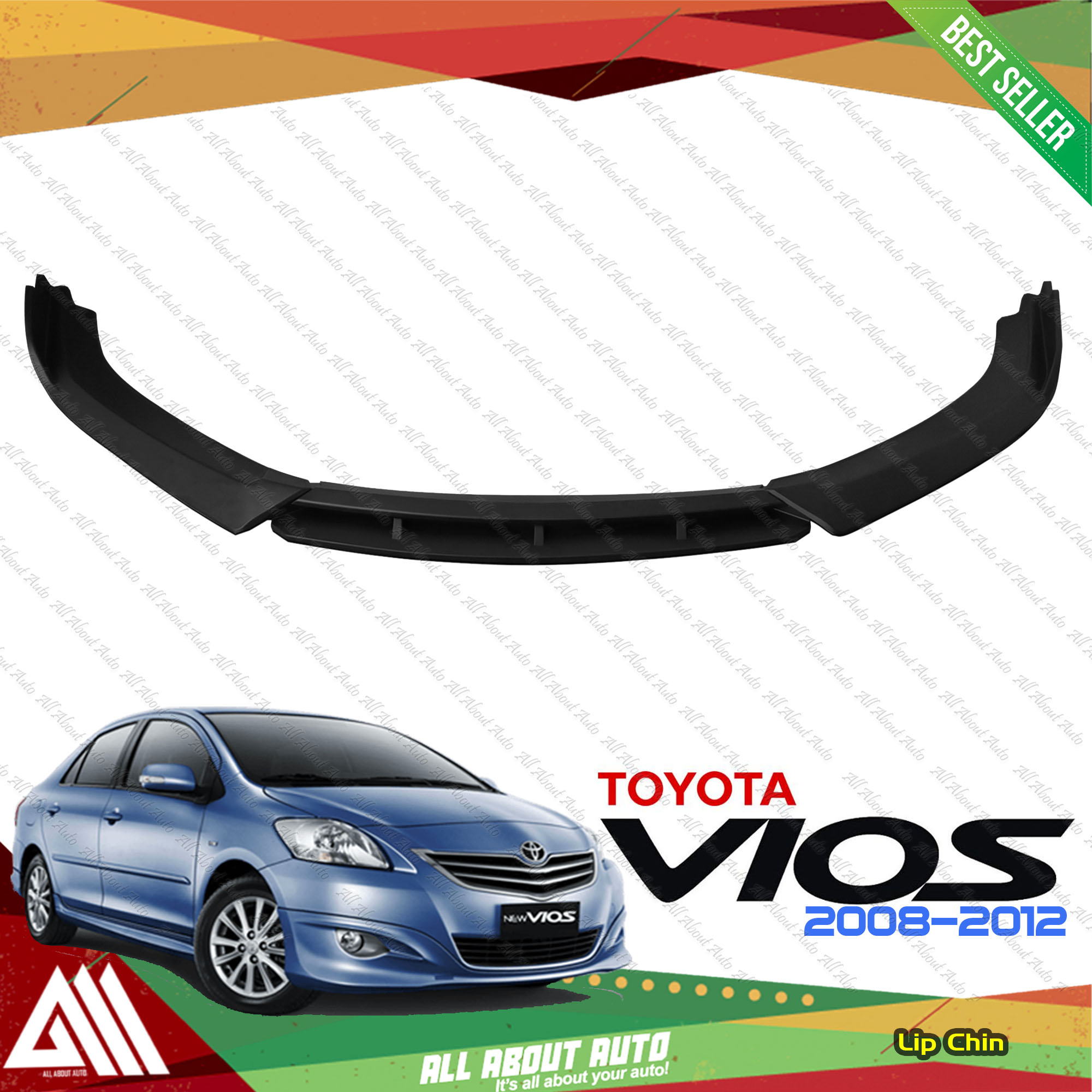 Toyota Vios 2008-2012 Universal Front Bumper Lip Chin (Double Blade ...