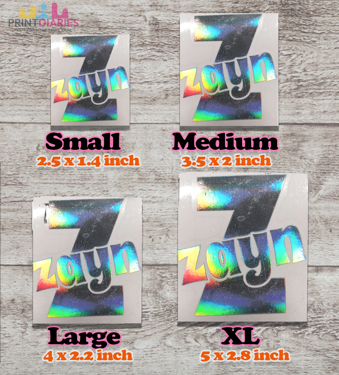 Personalized Name Vinyl Sticker,Cutout Giveaway Waterproof Customize ...