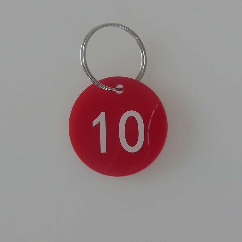 Key ring number plate malatang digital plastic mark plate key plate ...