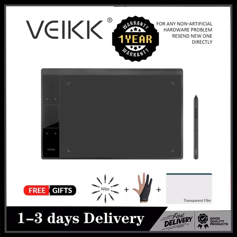 VEIKK A30 Graphics Drawing Tablet with 8192 Levels Battery-Free Pen ...