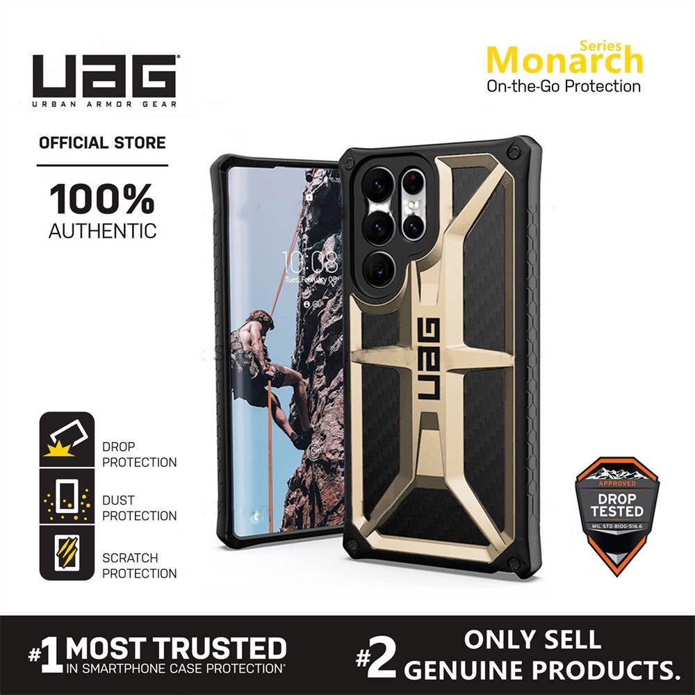 UAG Monarch Carbon Fiber Series Case for Samsung Galaxy S22 Ultra ...