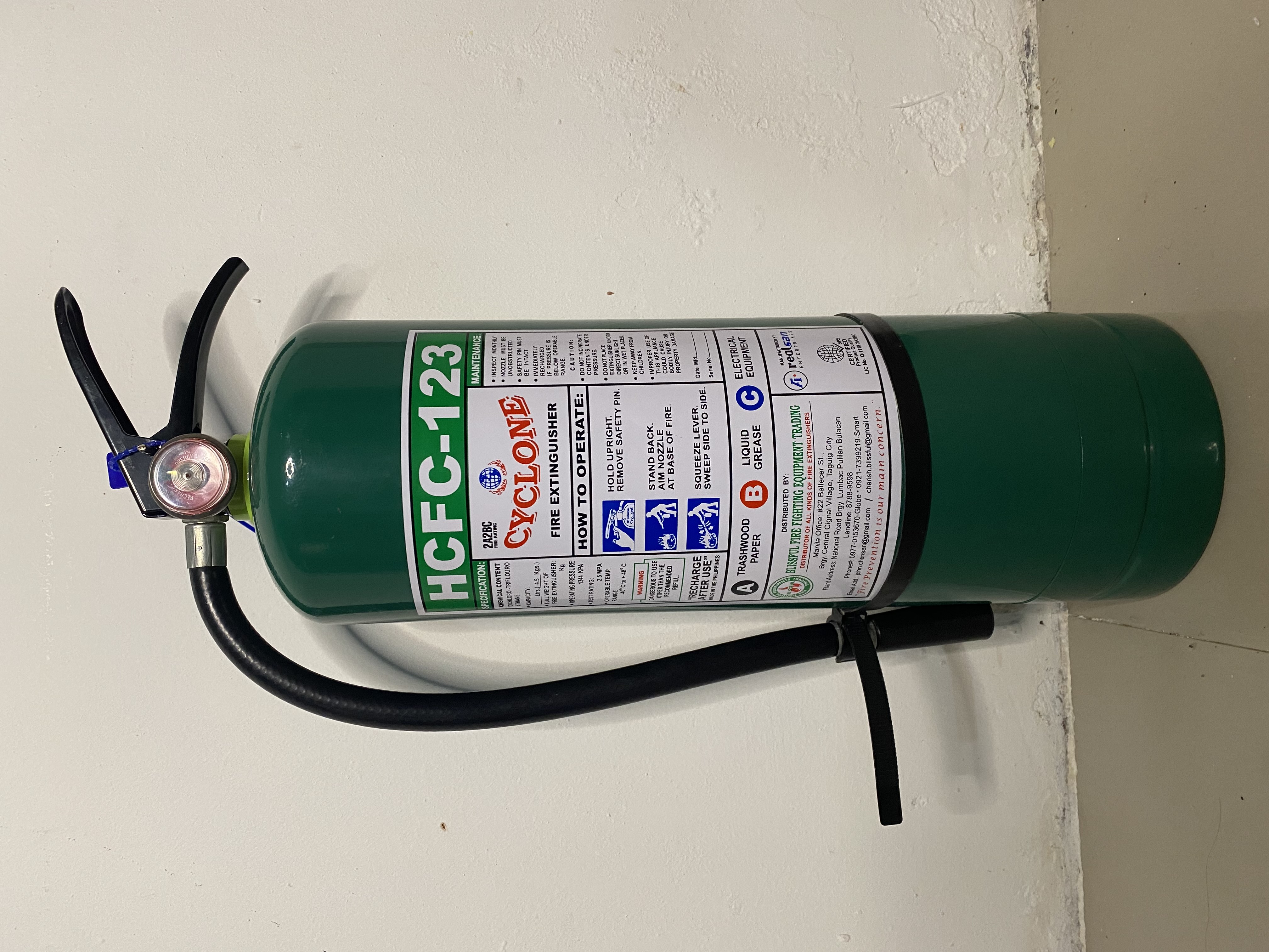 10lbs HCFC 123 Chemical Fire Extinguisher Lazada PH