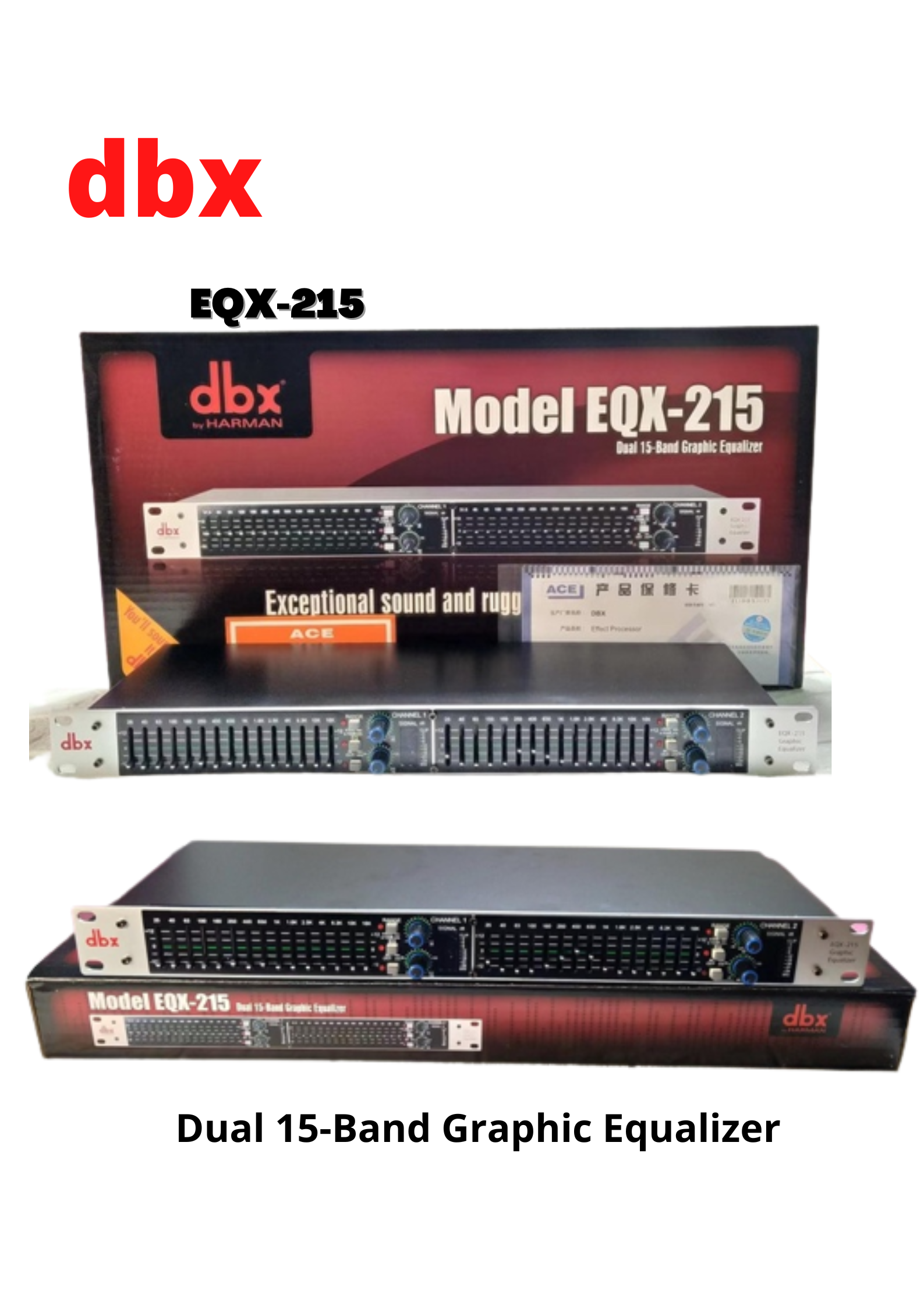 DBX EQX-215 New arrival with SUBWOOFER Output DUAL 15 Band Graphic Equalizer | Lazada PH