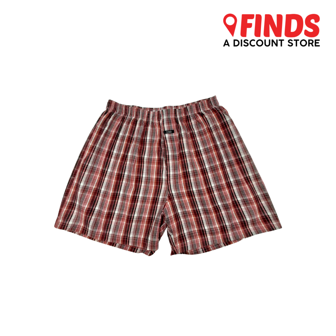 Guitar Apparel Mens Checkerd Boxer Shorts - Red | Lazada PH