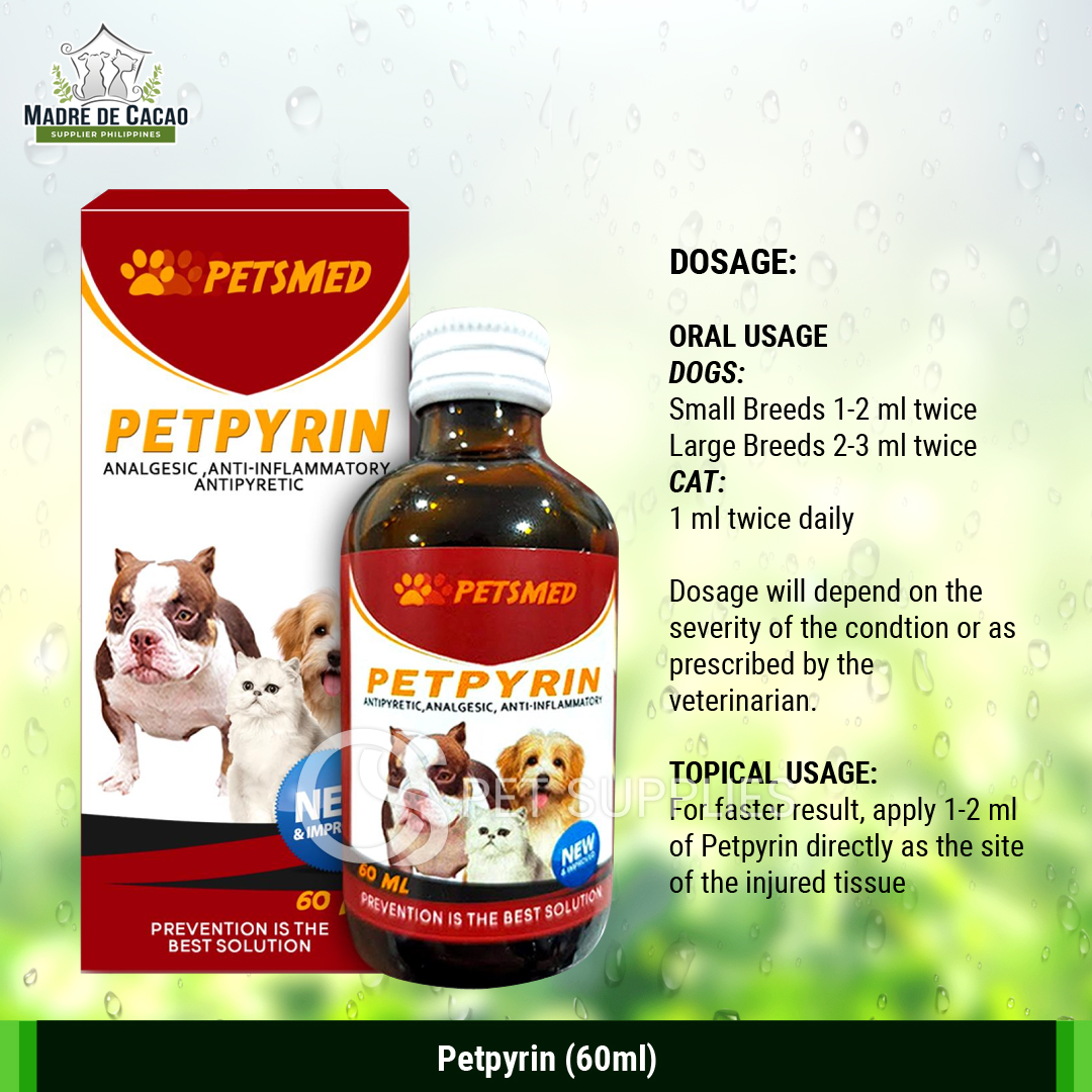 MDCP-60mL myPetsmed Petpyrin Antipyretic , Analgesic, Anti ...