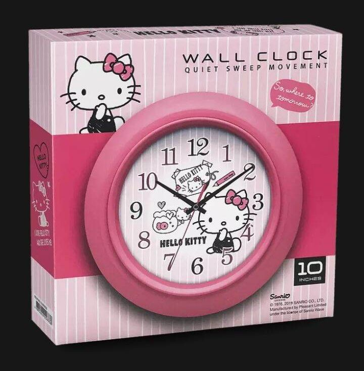 10 inches Hello Kitty WALL CLOCK Quiet Sweep Movement with free Battery ...