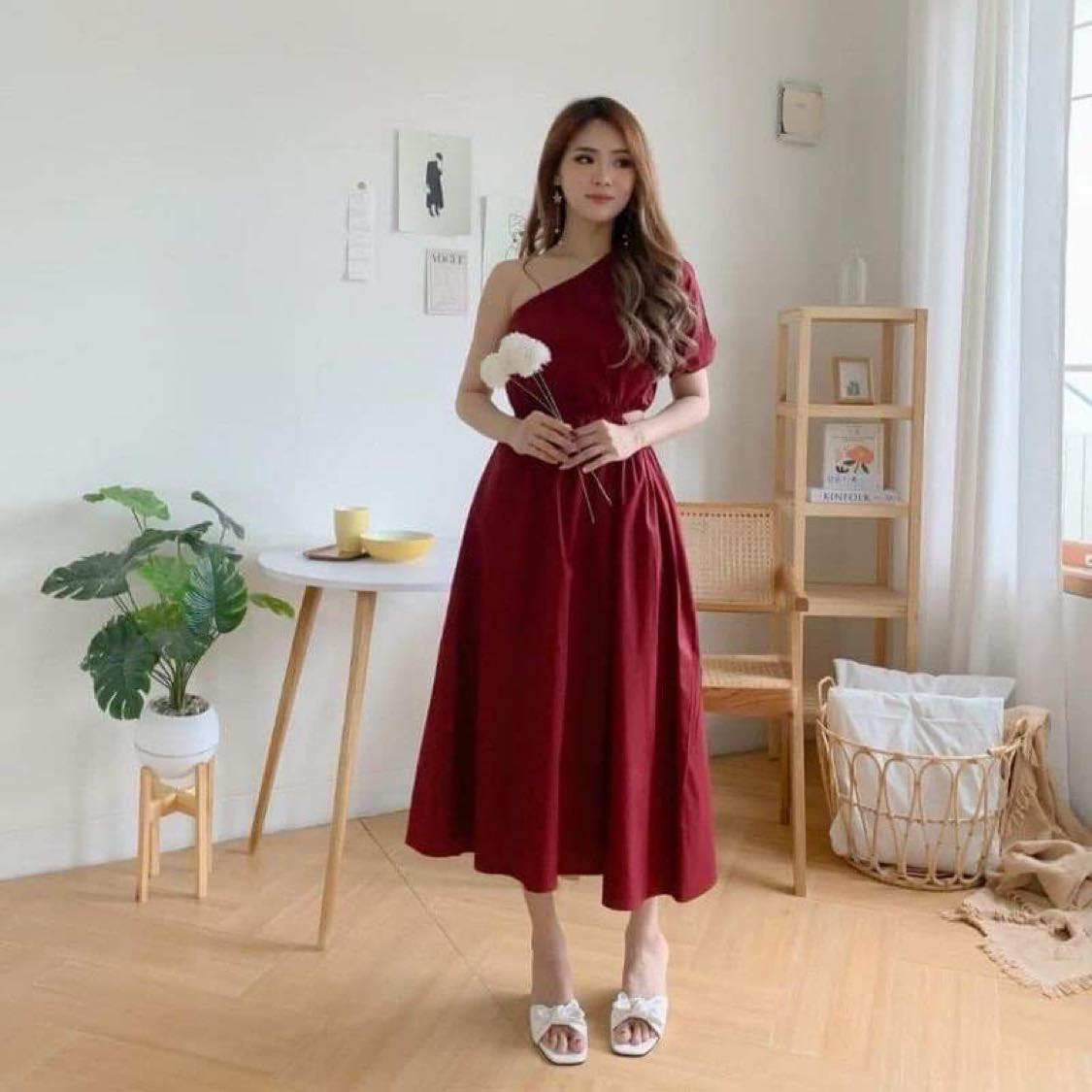 millennials trending Puff dress Aesthetic minimalist maxi High quality ...