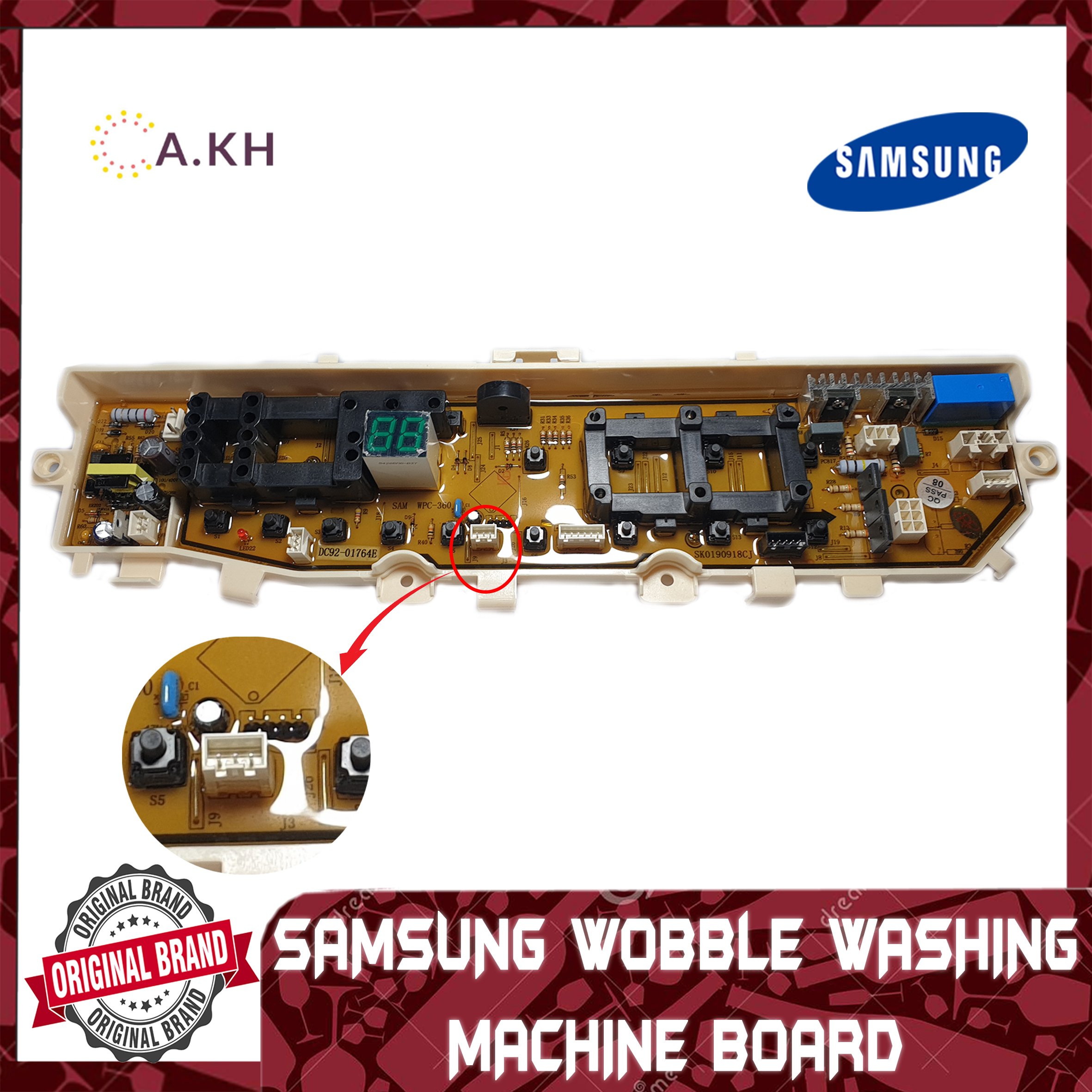 🇵🇭 Samsung Wobble Washing Machine PCB Board WA90J5710SG / WA90J5710SW ...