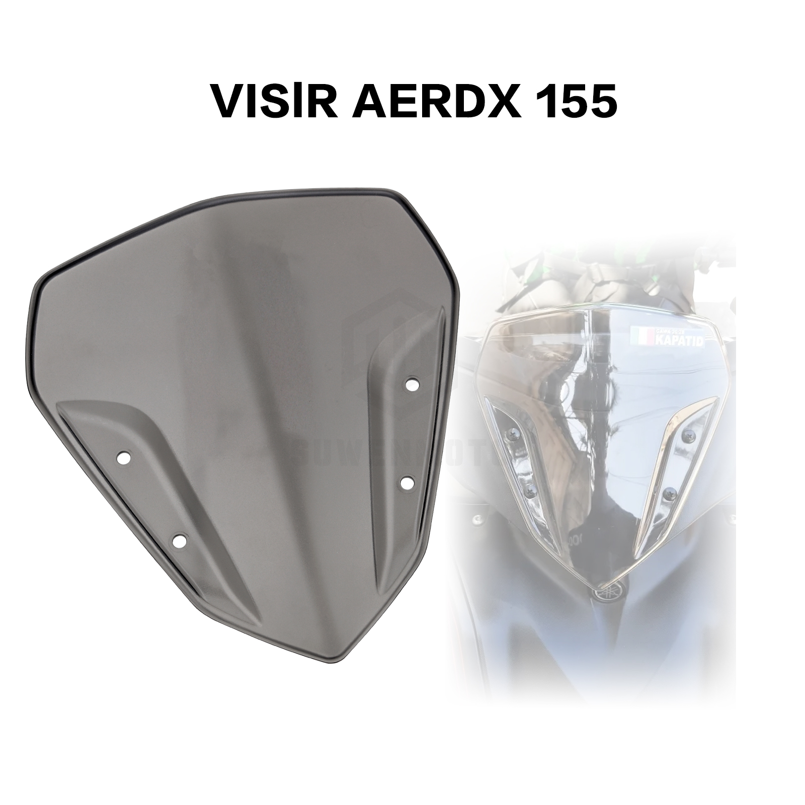YAMAHA AEROX 155 WINDSHIELD VISOR CARBON FOR AEROX V1 MOTORCYCLE ...