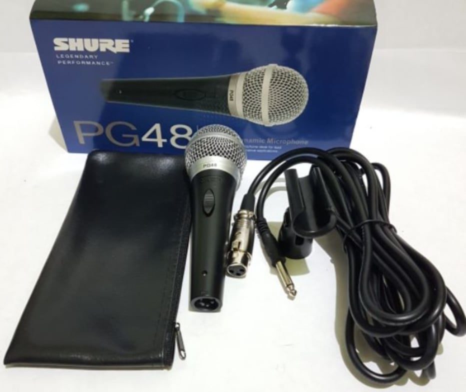 SHURE PG48 CARDIOD DYNAMIC PROFESSIONAL WIRED MICROPHONE | Lazada PH