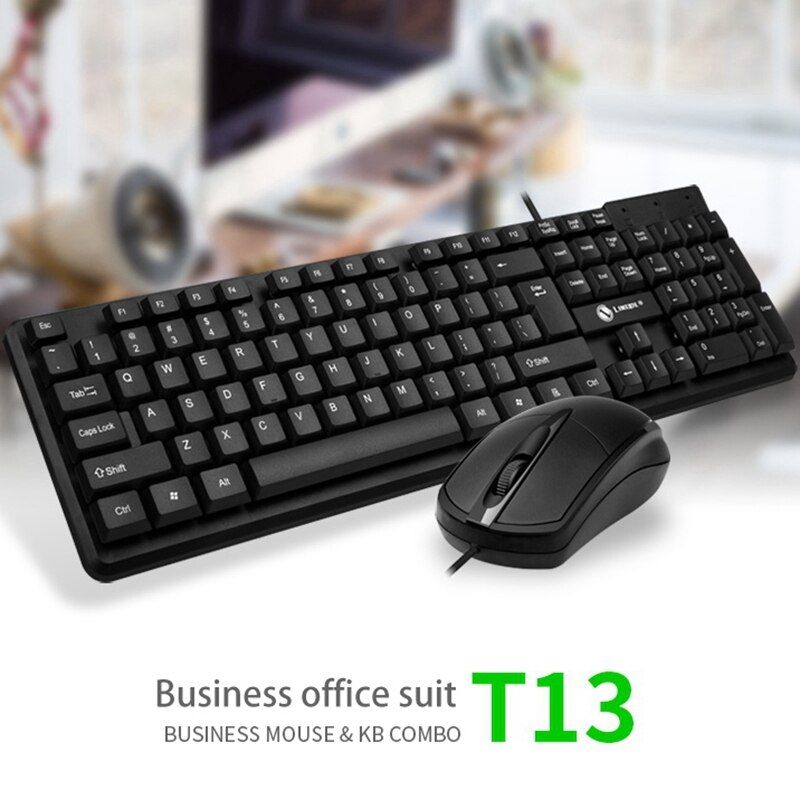 Limeide T13 104 Keys Basic Interface Game Gaming USB Keyboard and Mouse ...
