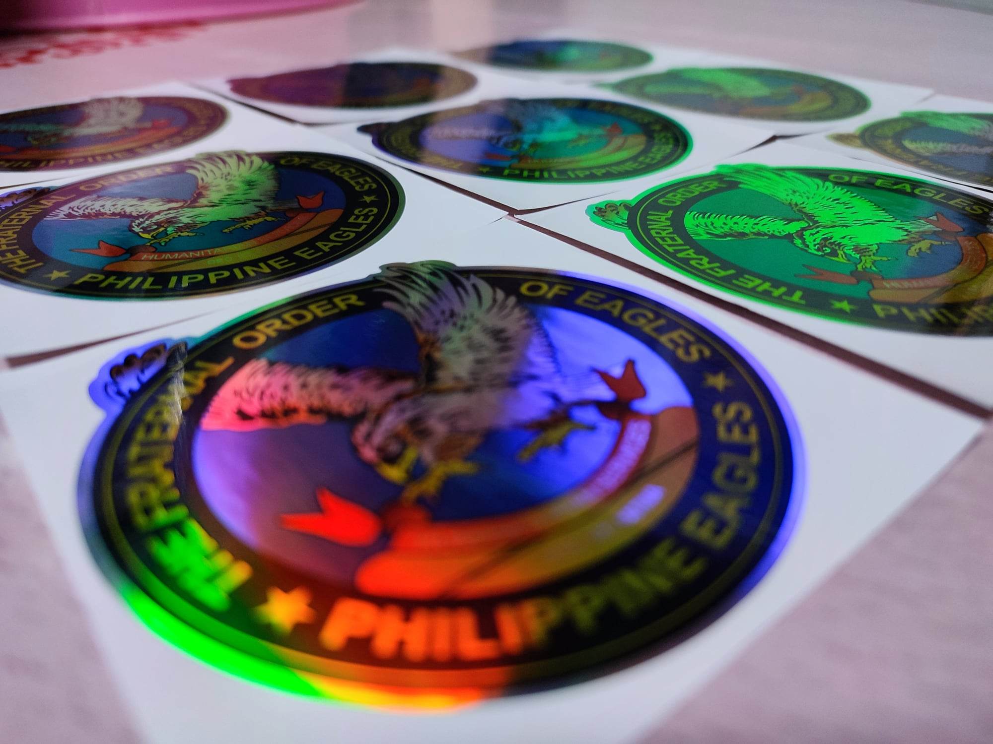 Hologram Stickers Laminated Philippine Eagle High quality 3x3 inches ...