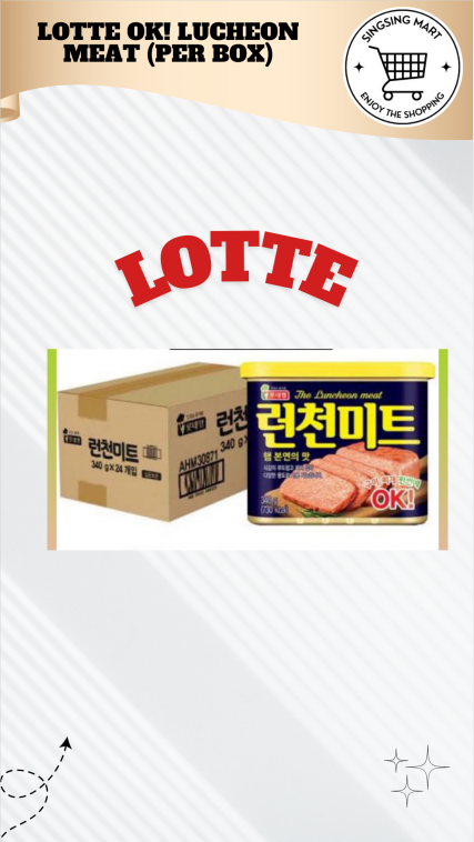 LOTTE OK! LUNCHEON MEAT (340G) | Lazada PH