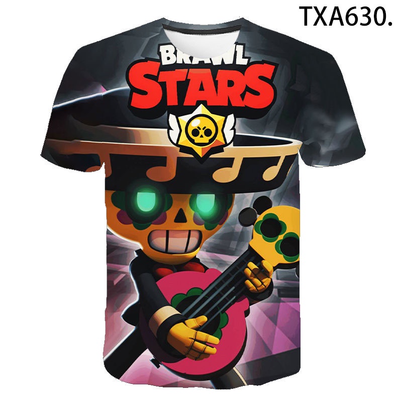 Brawl Stars T Shirt Boy Girl Clothing Fashion Summer Short Sleeve T ...