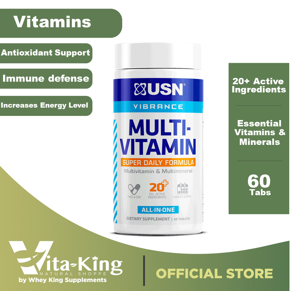 USN Multivitamins, All in one Multivitamin and Multimineral 60capsules ...