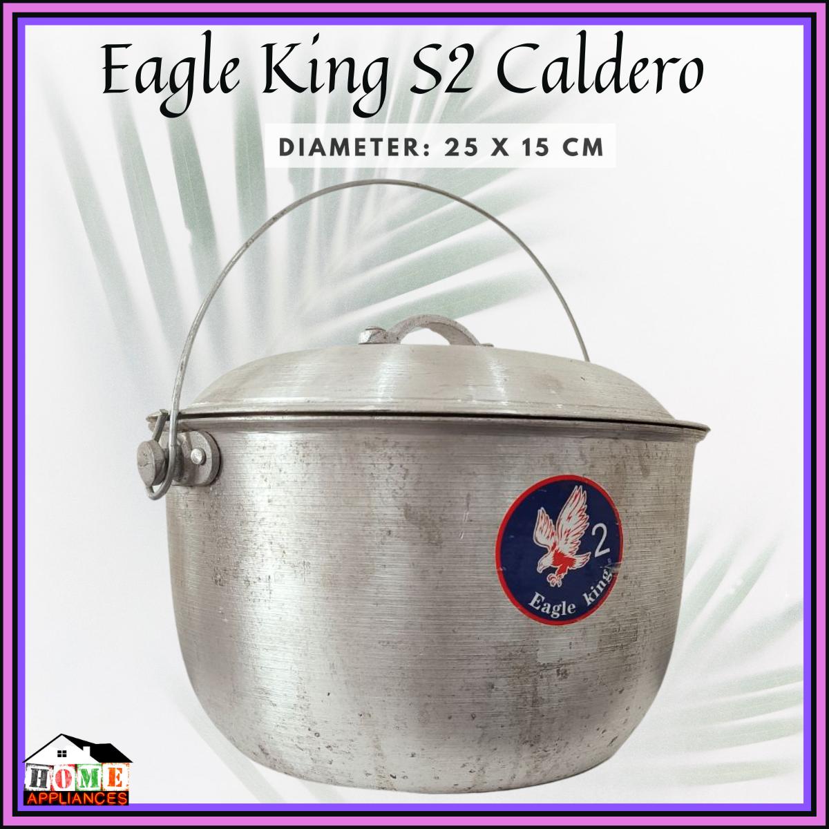 EAGLE KING S2 CALDERO WITH SWING HANDLE/ SMALL COOKWARE CALDERO/ EAGLE ...