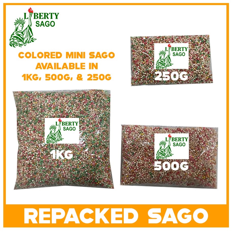 REPACKED LIBERTY MINI COLORED SAGO 250G 500G 1KG | Lazada PH