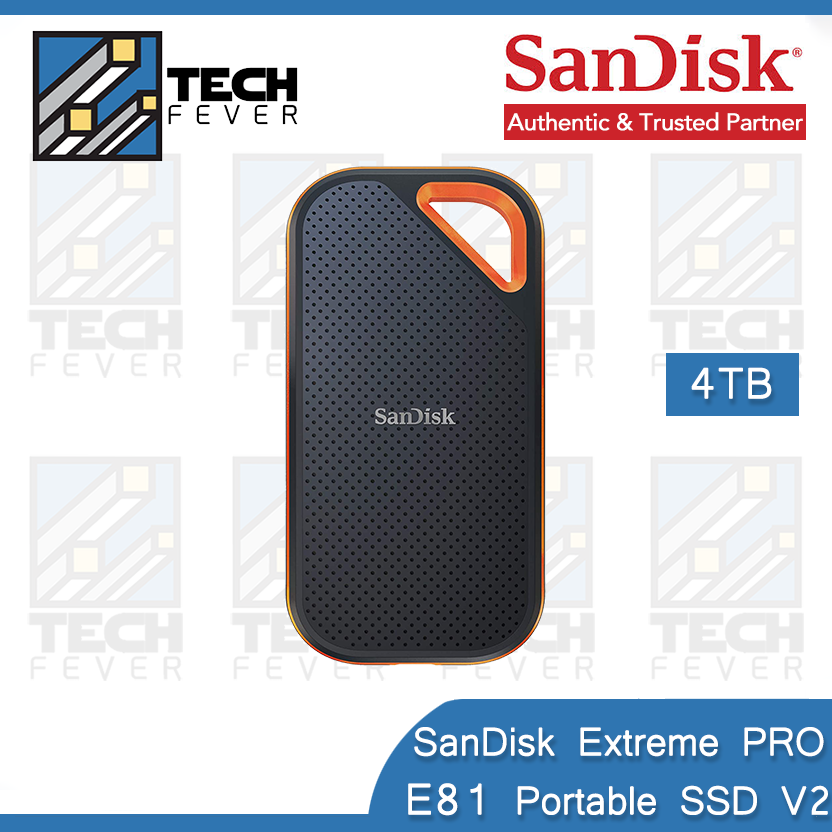 SanDisk Extreme PRO E81 4TB Portable SSD V2 - Up to 2000MB/s - USB-C, USB 3.2 Gen 2x2 - External ...