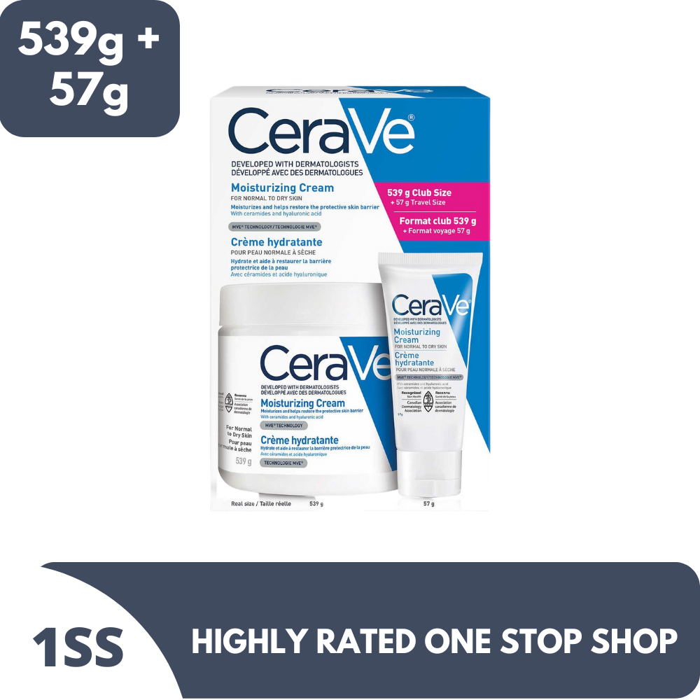 CeraVe Moisturising Cream 539g + 57g Promo Pack | Lazada PH
