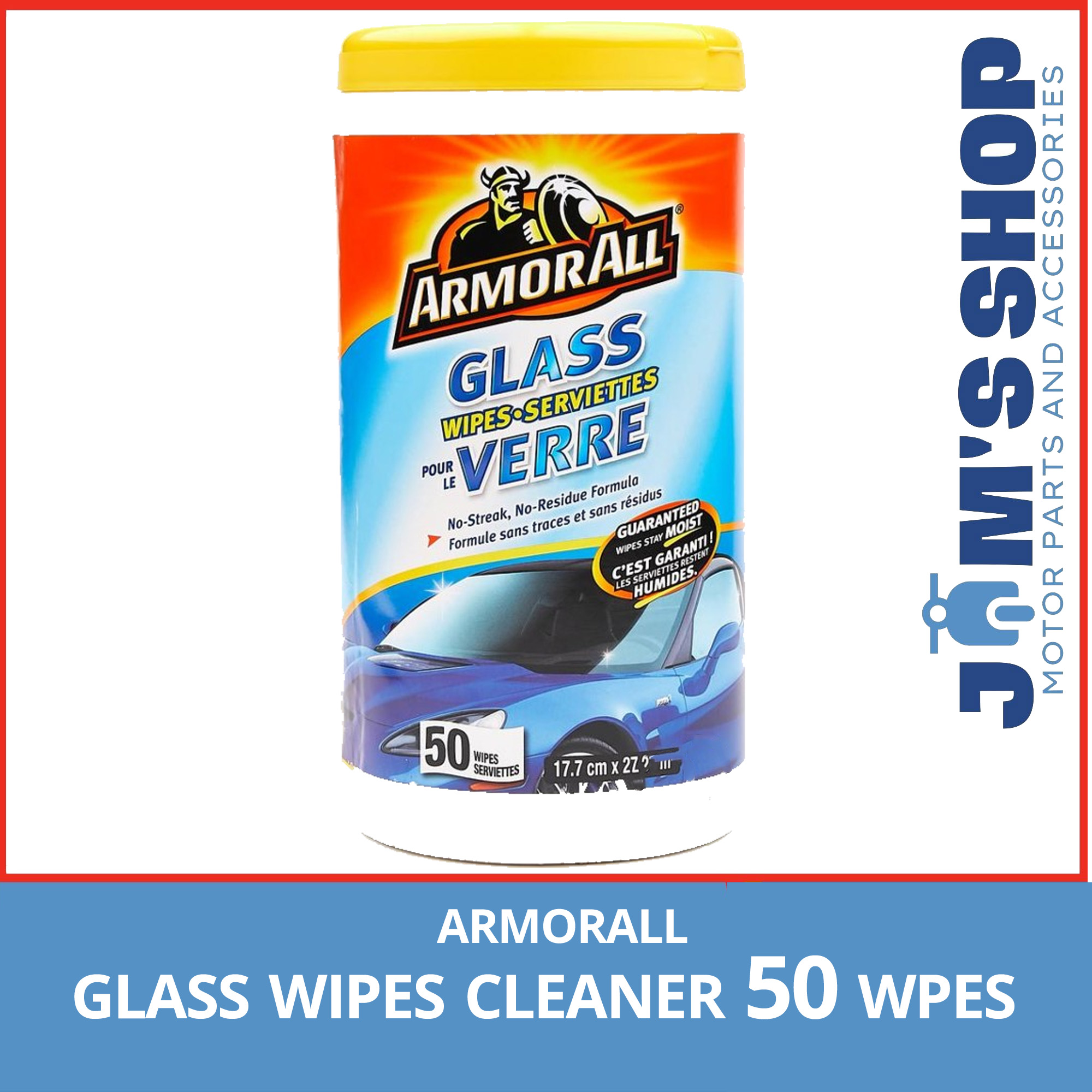 Armor All Glass Wipes Cleaner 50 Wipes | Lazada PH