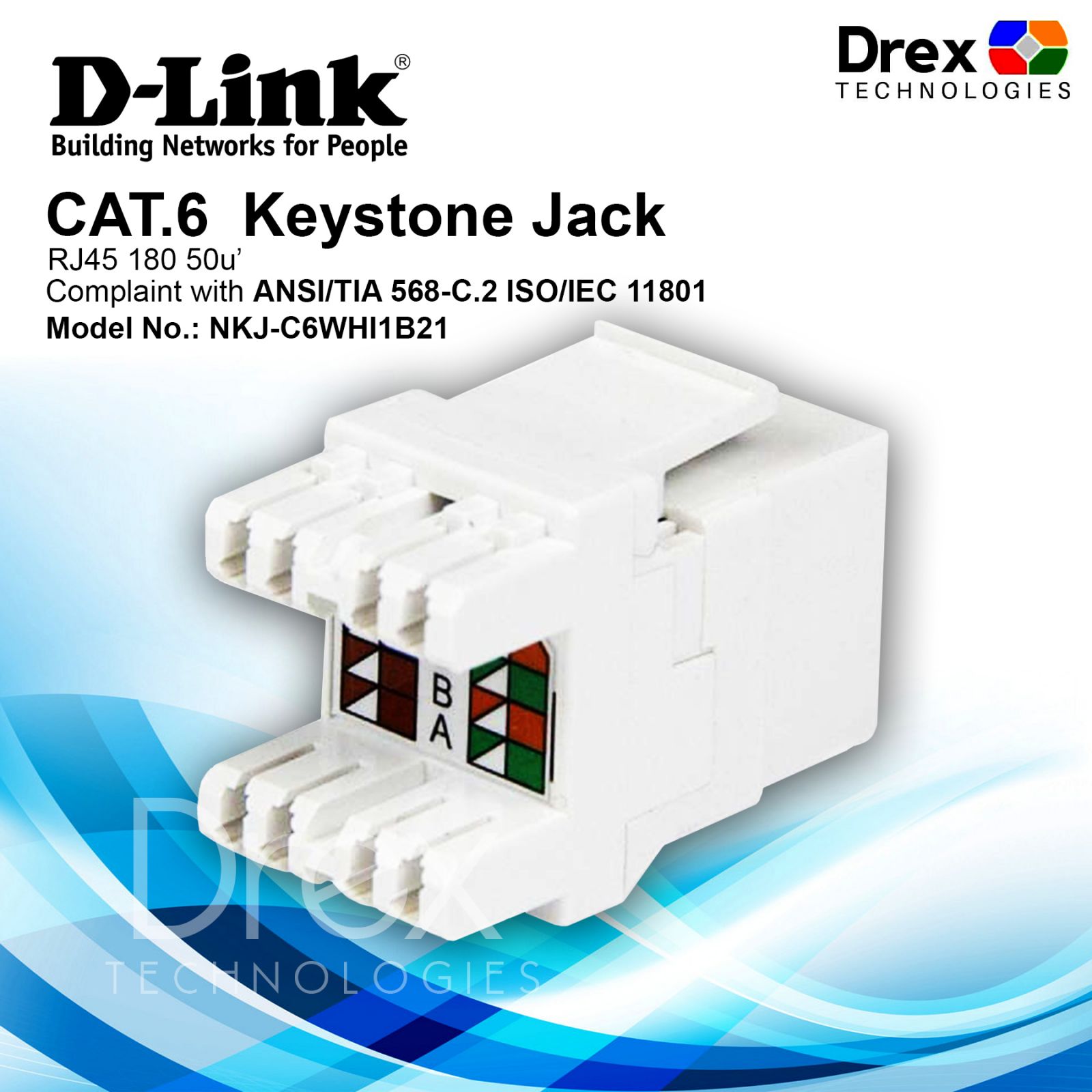 D-Link Information Outlet/ Keystone Jack Cat6 | Lazada PH