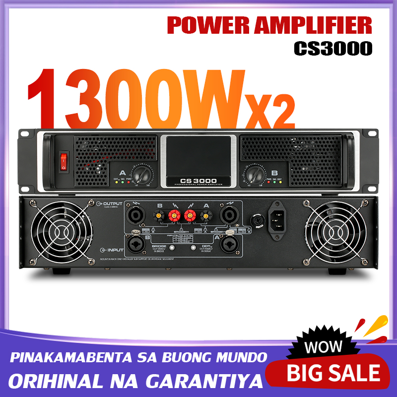 【COD】 CS3000 Two Channel Audio Amplifier 8 Ohm 1300 Watt Class H ...