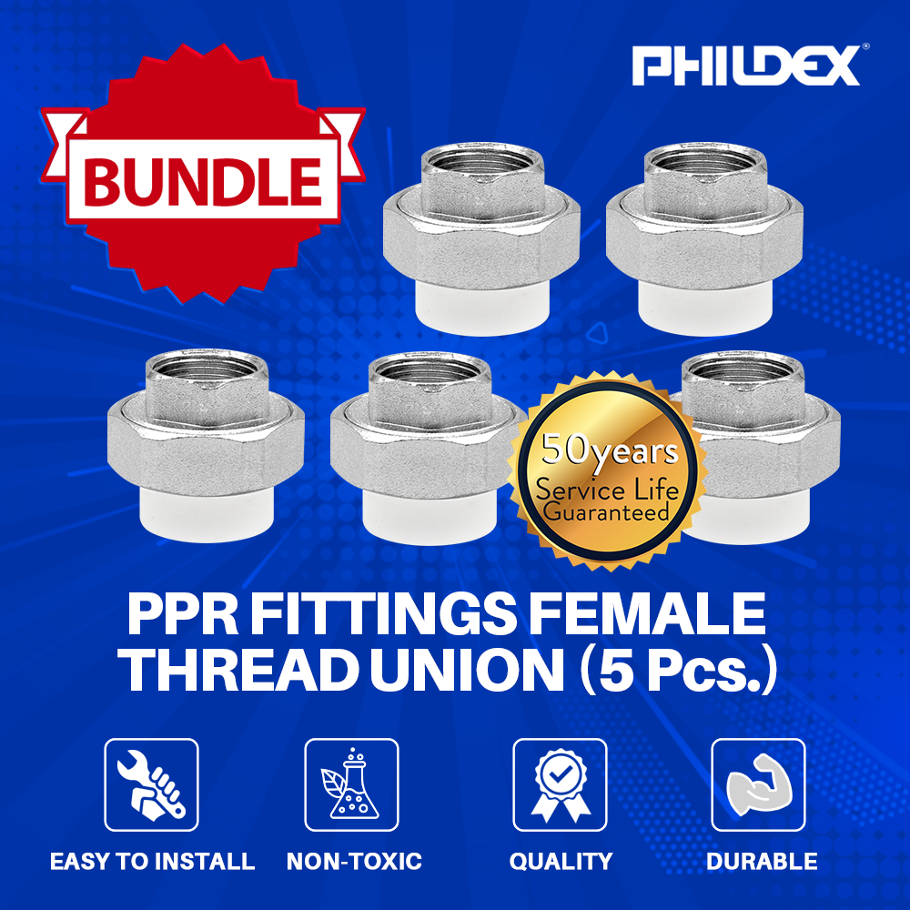 PHILDEX BUNDLE PROMO PPR Fittings - Female Thread Union (20mm-25mm ...