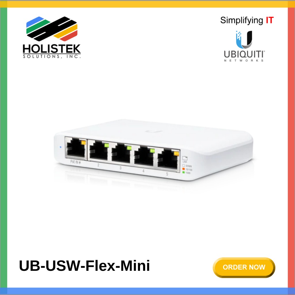 Ubiquiti Unifi USW-Flex-Mini Switch Compact Gigabit 5-Port 802.3af/at ...