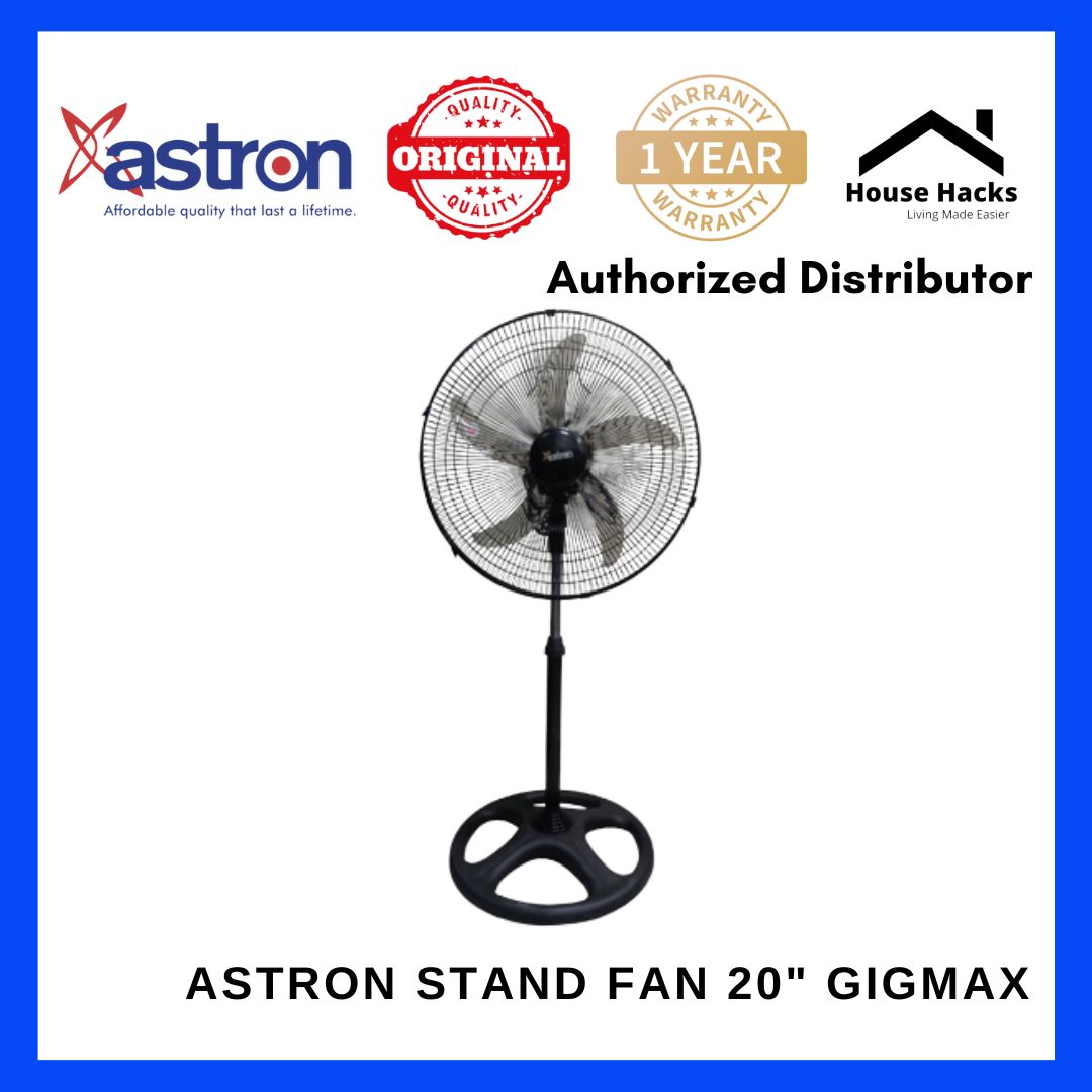 Astron Stand Fan 20" GIGMAX (House Hacks) | Lazada PH