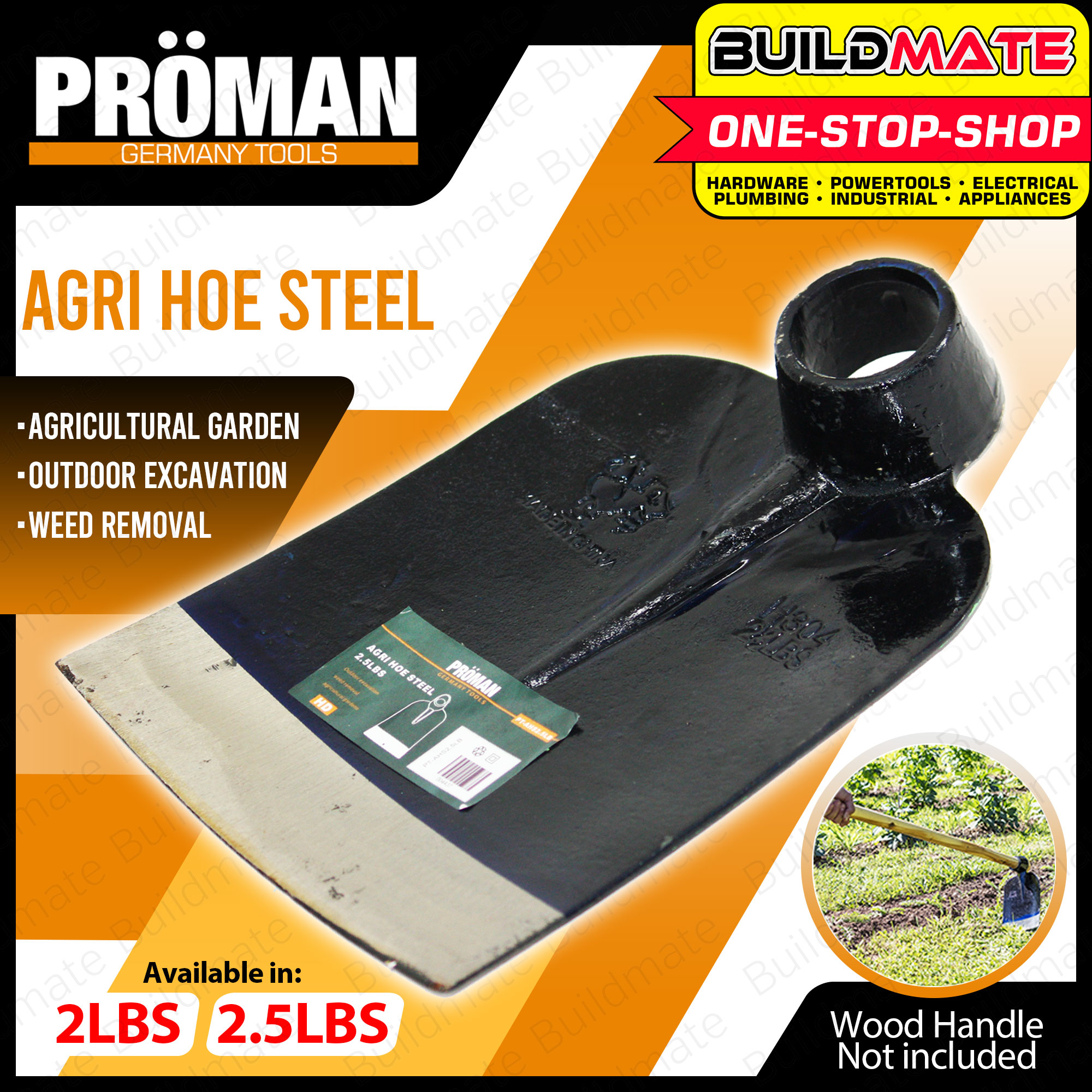 PROMAN Germany Agricultural Farming Hoe Steel Asarol Head Blade Only NO ...