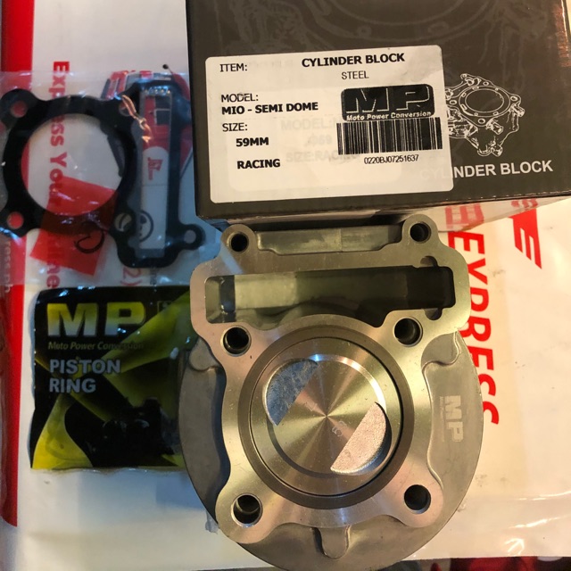 YOO- MP CYLINDER BLOCK STEEL FOR MIO 59MM SEMI DOME TYPE WITH PISTON ...