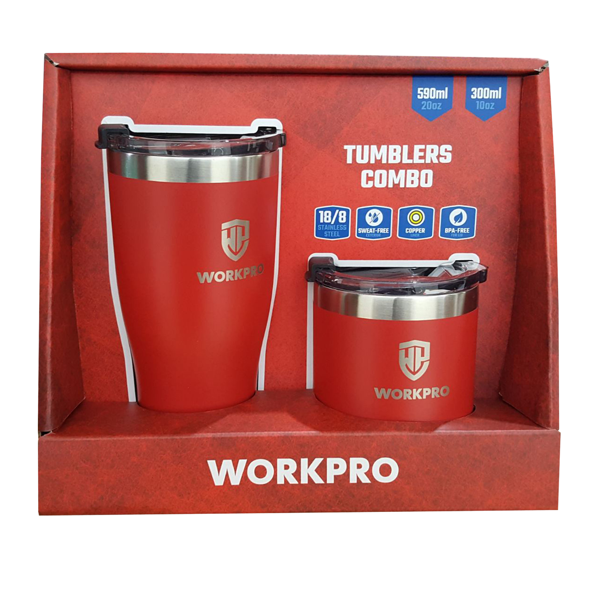 Workpro Drinkware 2 PC Tumbler Set (20Oz + 10Oz) | Lazada PH