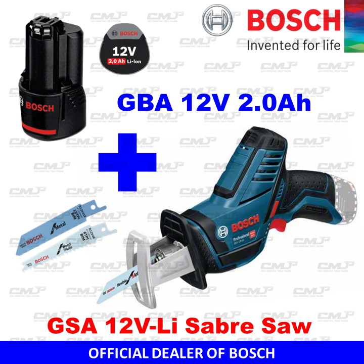 Bosch GSA 12V-Li Cordless Sabre Saw | Bosch 12V System Original | MC ...