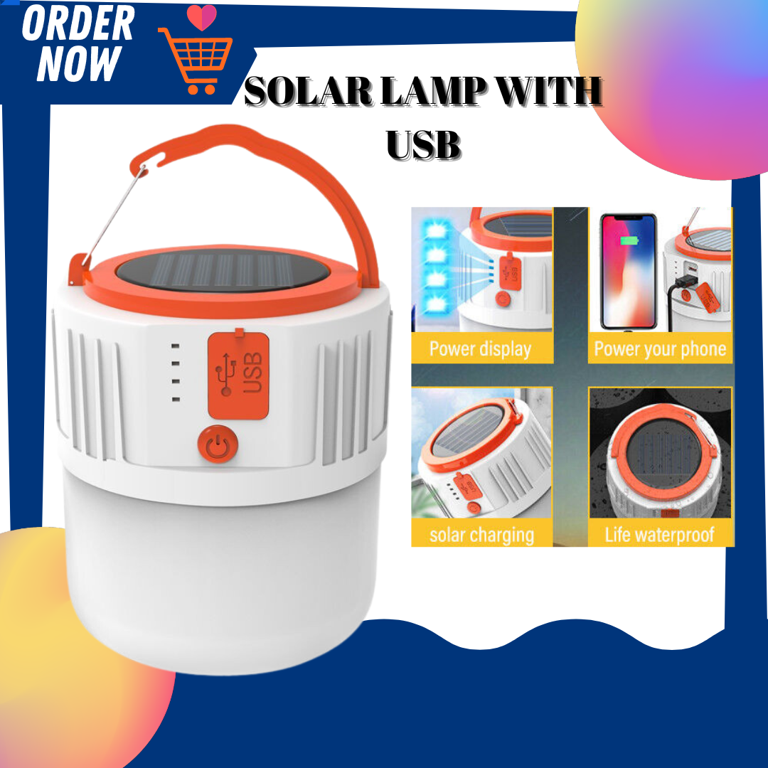 ORIGINAL Solar Emergency Charging Lamp with Power Bank Function, Energy ...