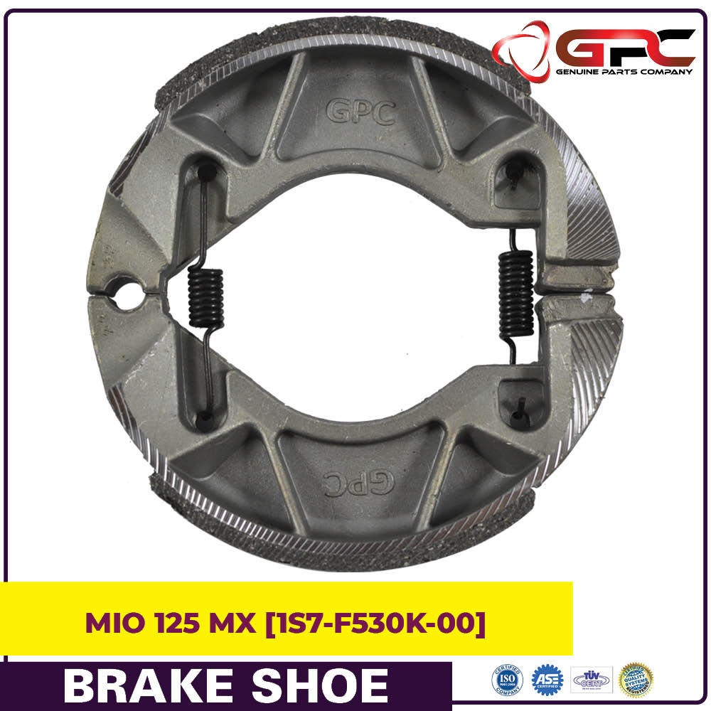GPC Yamaha Mio 125 Mx Rear Brake Shoe Set [1S7-F530K-00] | Lazada PH