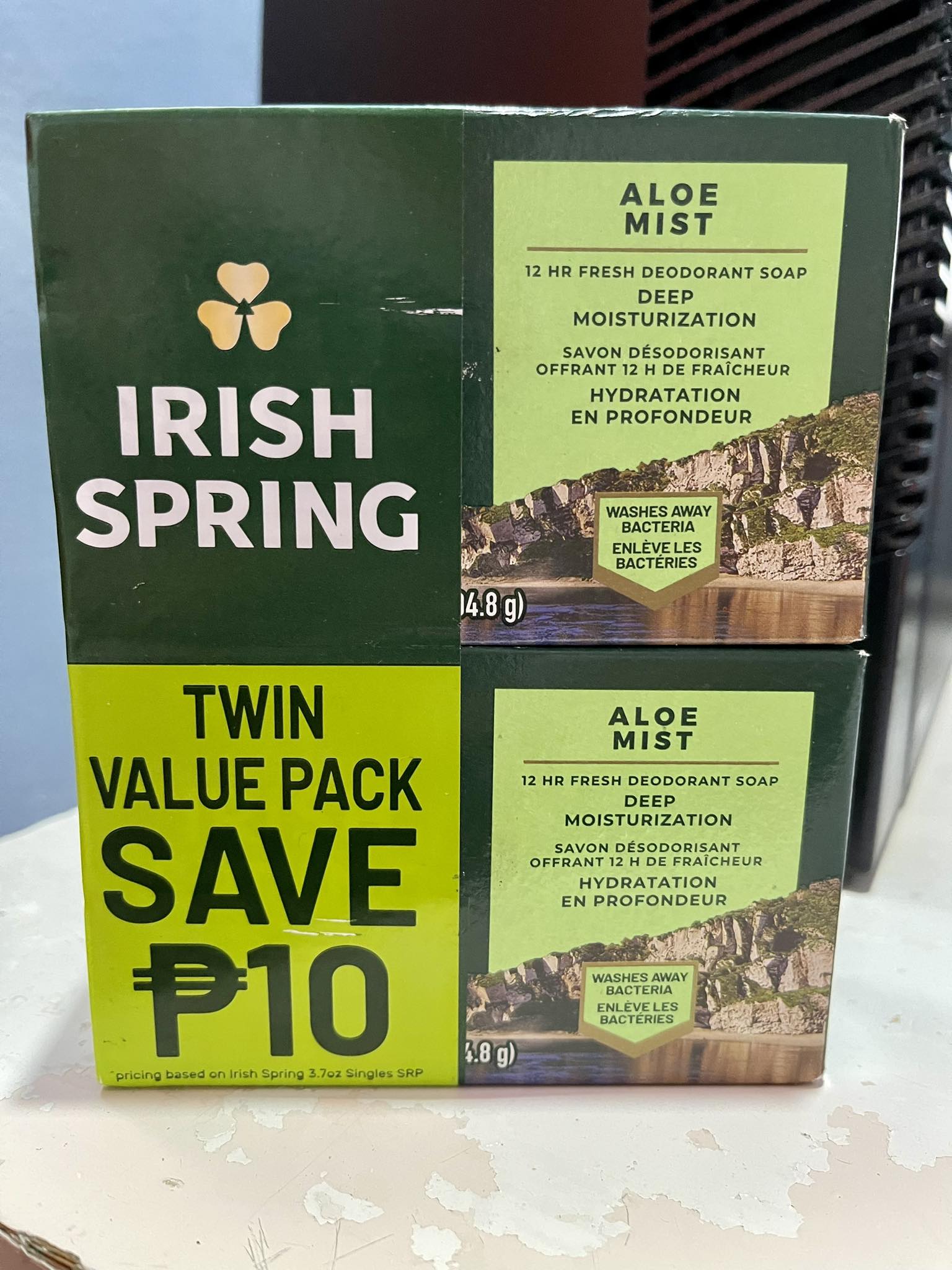 Irish Spring Aloe Mist Body Soap 12-Hour Deodorant Bar Soap 3.7 oz ...