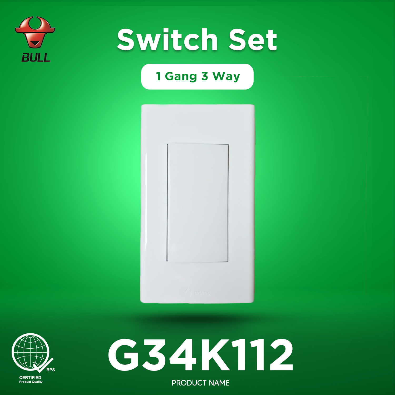 BULL 1 Gang 3 Way Switch 16A G34K112 | Lazada PH