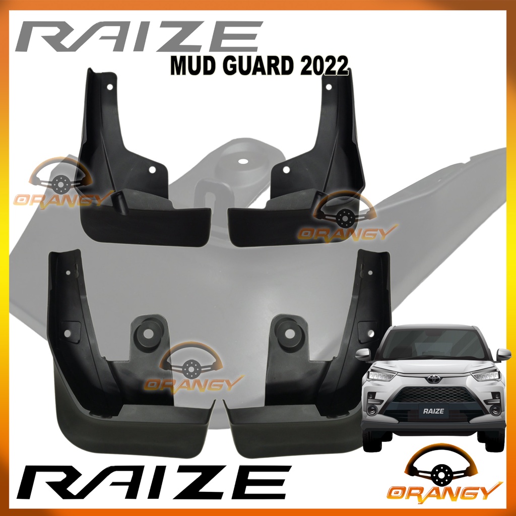 Toyota Raize 2022 to 2023 Mud guard with Screw Mudguard ( car ...