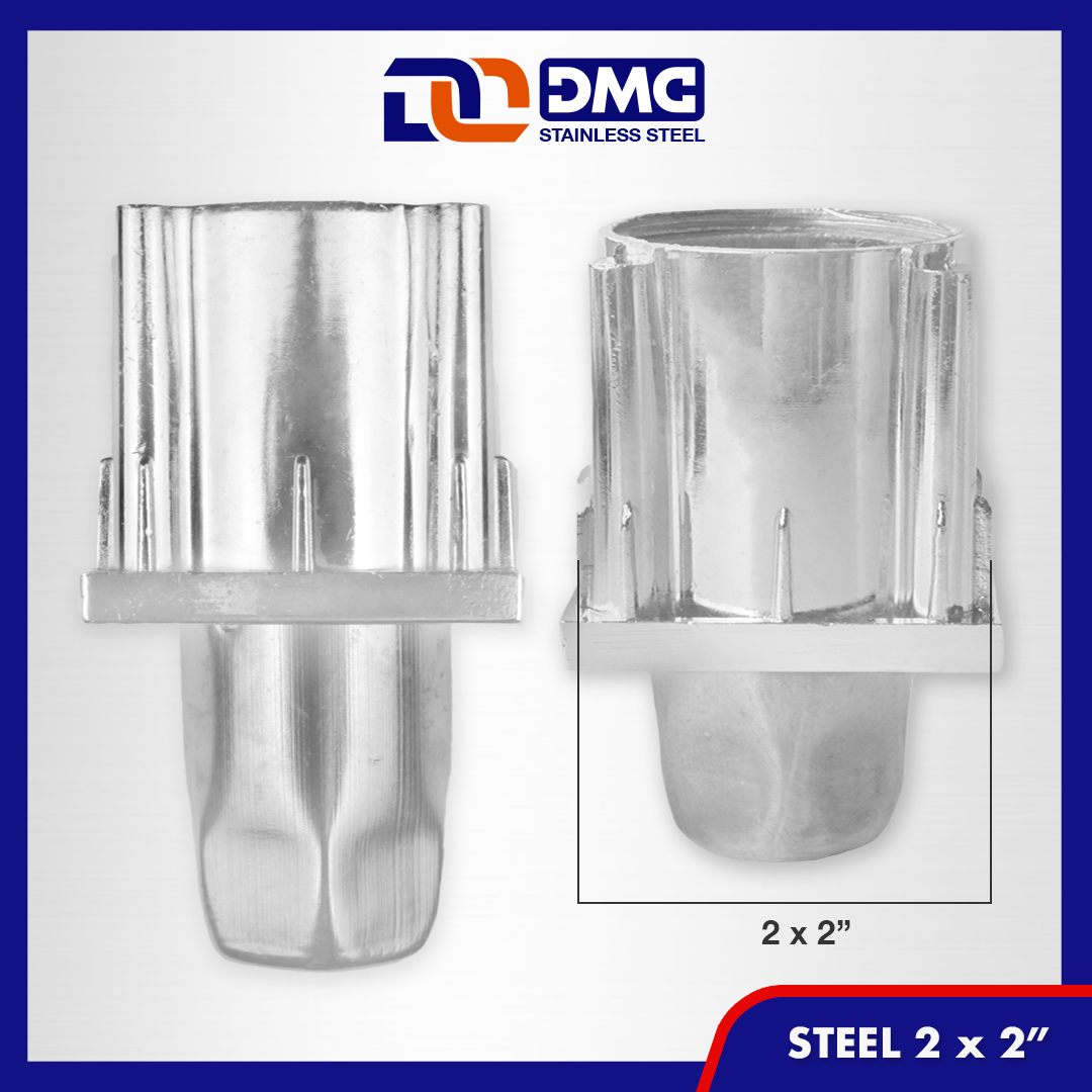 1PC Adjustable Footing Steel Bullet Footing Steel Round Tube Square ...