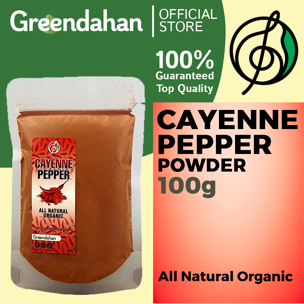 Greendahan Cayenne Powder 100g - Organic Spice Premium Quality | Lazada PH